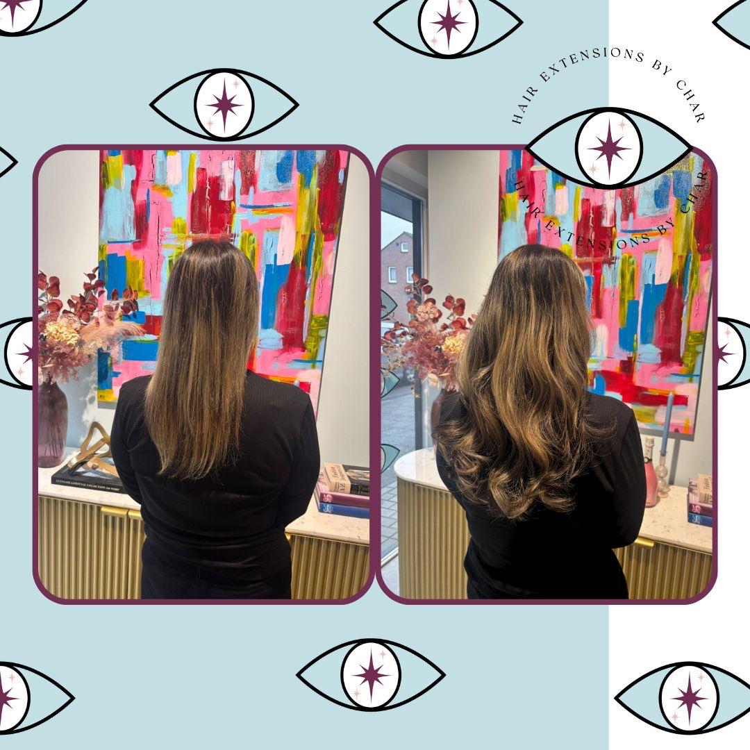 Hair Extensions by Char | Keratine Wax & Invisible Weft Salon